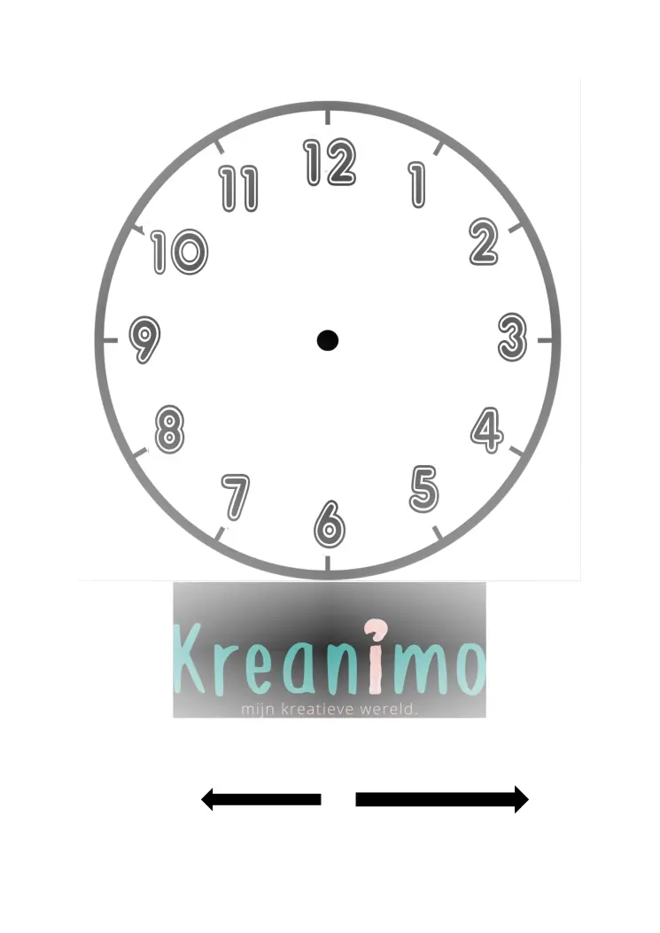 klok printable - Kreanimo
