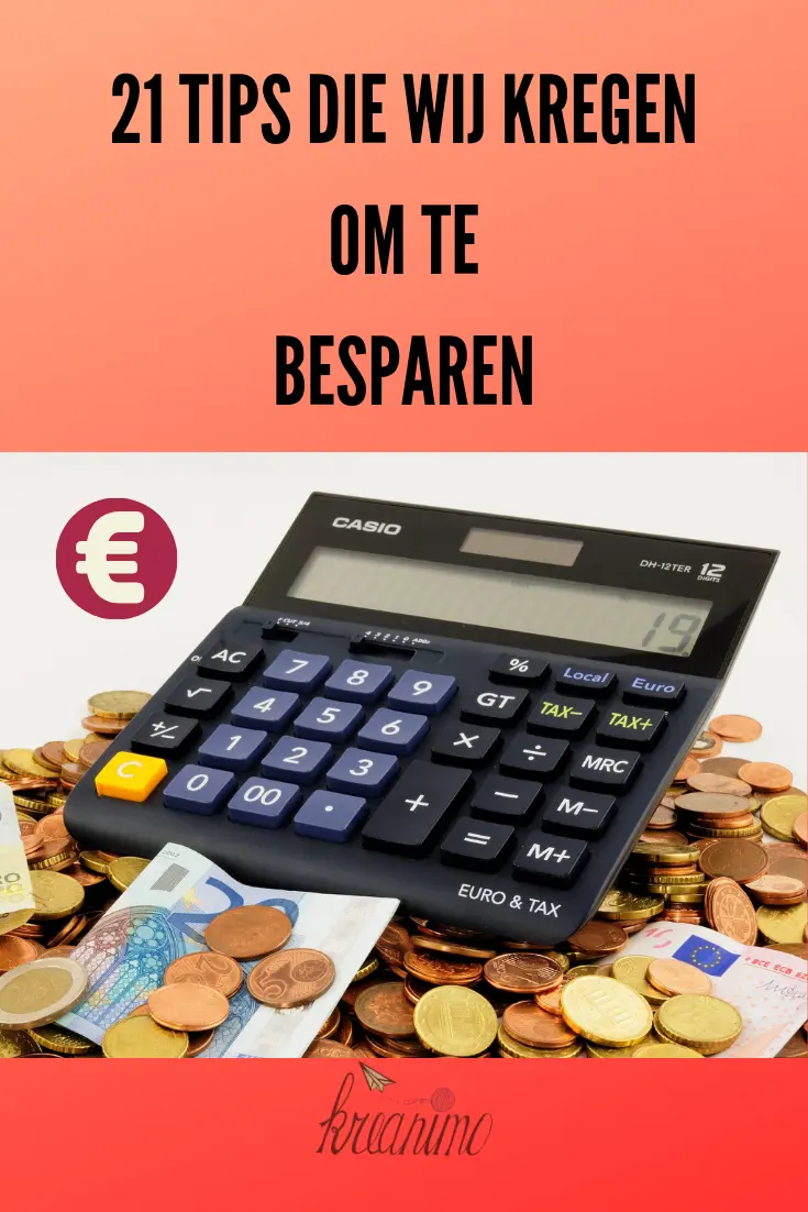 21 tips om te besparen - Kreanimo